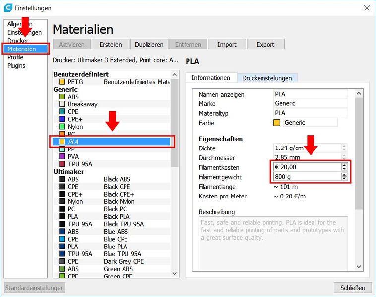 Filamentbestand – Wiki - FabLab Lübeck e.V.